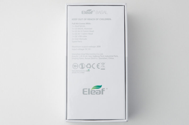 【スターターキット】Eleaf BASAL Kit「イーリーフ ベイサル」レビュー | VAPE Circuit