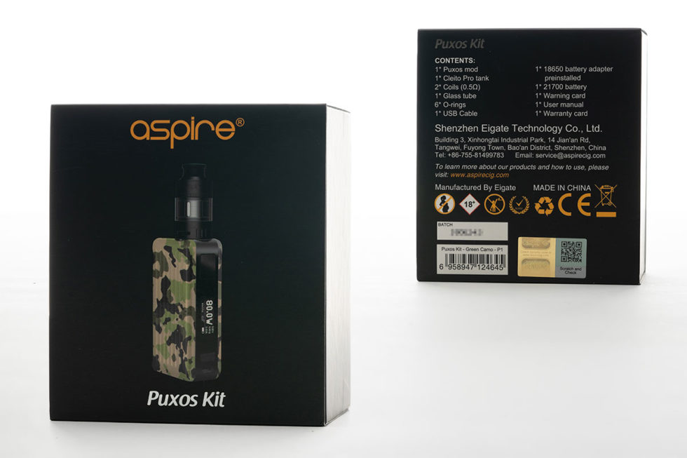 【aspire Puxos Kit】着せ替え可能な軽量MODスターター レビュー！ | VAPE Circuit