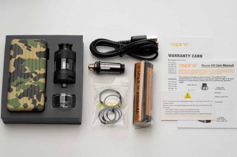 【aspire Puxos Kit】着せ替え可能な軽量MODスターター レビュー！ | VAPE Circuit