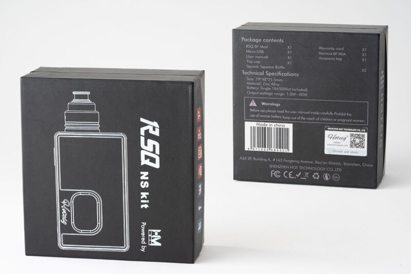 【Hotcig RSQ NS Kitレビュー】超お買得なスコンカーMODスターター！ | VAPE Circuit