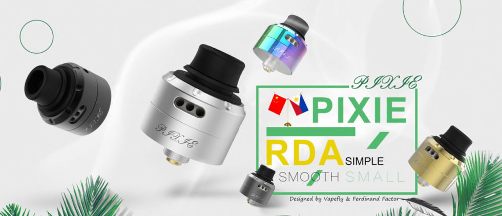 【vapefly PIXIE RDA レビュー】22mmサイズのコンパクトなDL特化型ドリッパー | VAPE Circuit