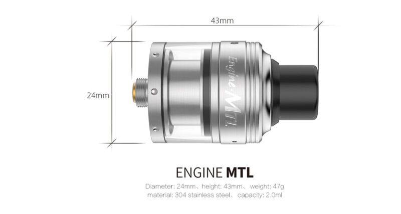 OBS Engine MTL RTA レビュー｜リキッドが漏れない24mmタンク | VAPE Circuit