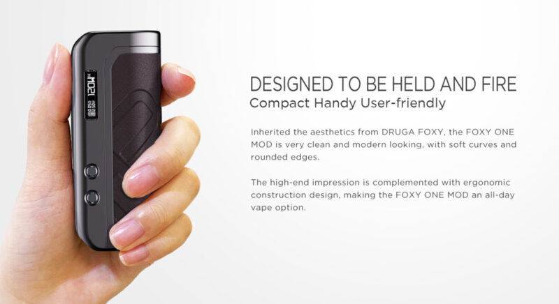 Augvape Foxy One Mod レビュー｜エレガント！コダワリ質感のシングルバッテリーMOD！ | VAPE Circuit