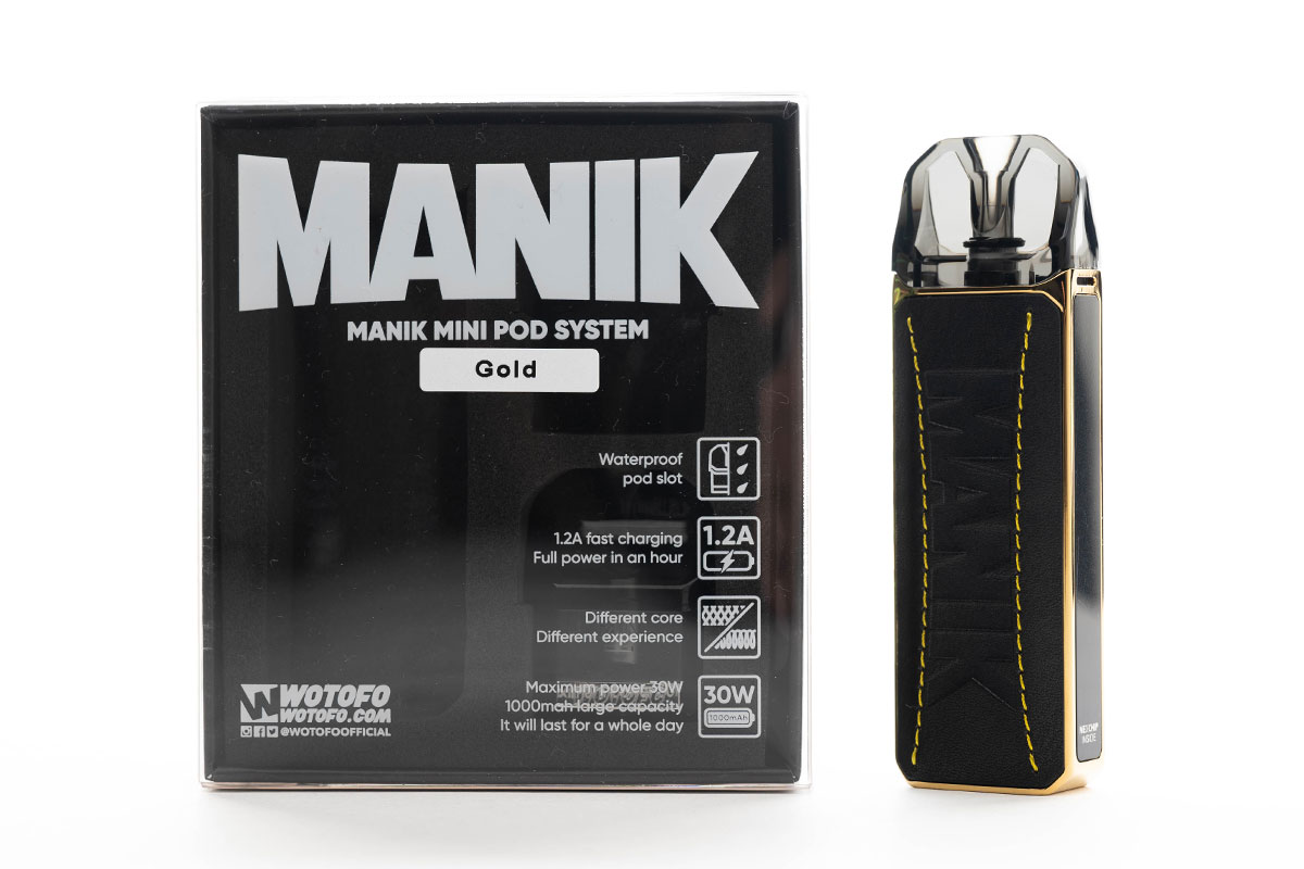 Wotofo Manik Mini レビュー｜レザーを使った高級感のあるVWコンパクトPODデバイス！ | VAPE Circuit