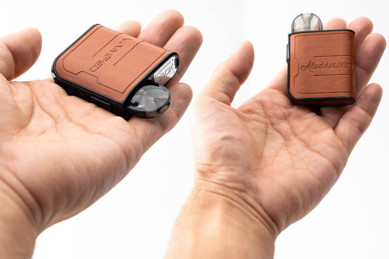 VAMPED ALADDIN PRO BBOX レビュー｜マレーシアで話題沸騰！レザー使いのBOX POD！ | VAPE Circuit