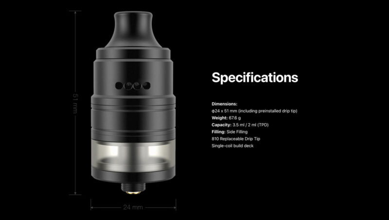 aspire Kumo RDTA レビュー｜特許取得！独自のリキッド供給システム！RDL特化アトマイザー！ | VAPE Circuit