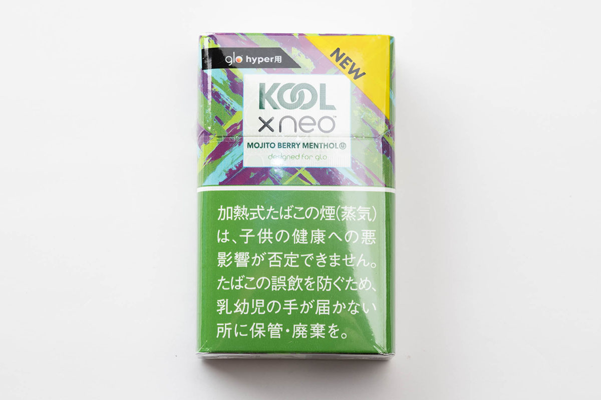 KOOL x neo「モヒートベリー」「ベリーベリー」メンソール2銘柄のglo hyper専用タバコスティック | VAPE Circuit