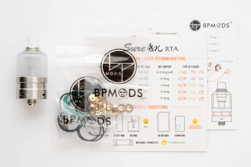 BP MODS Sure RTA（ビーピーモッズ シュアタンク）レビュー | VAPE Circuit