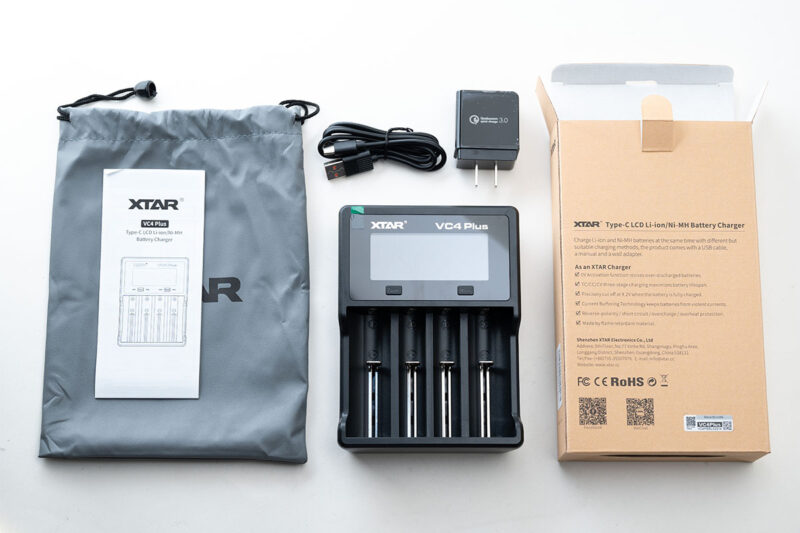 XTAR VC4 Plus バッテリーチャージャー レビュー | VAPE Circuit